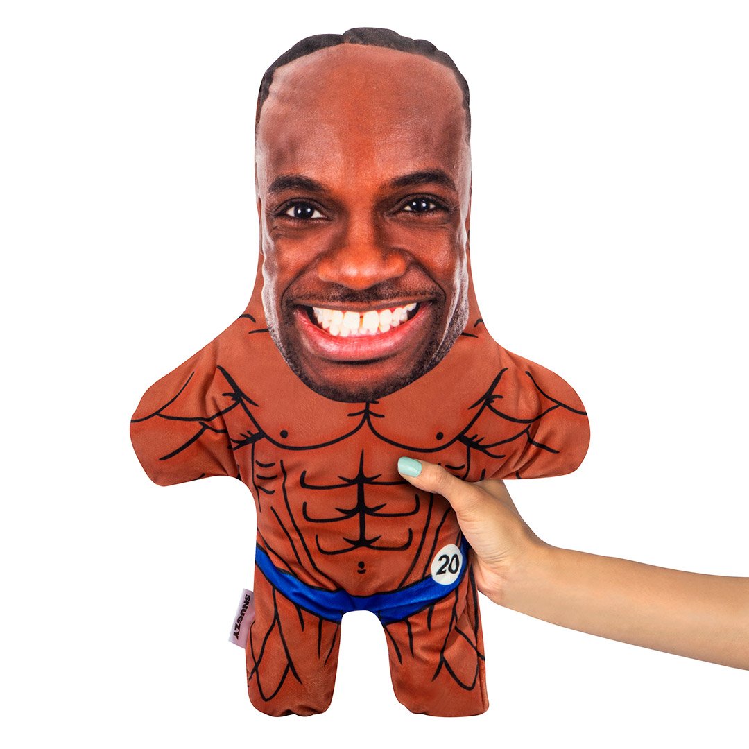 Bodybuilder Mini Me Cushion - Personalised Bodybuilder Doll – Snugzy ...